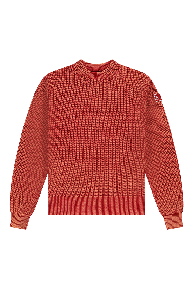 Fisherman Rib Knit Crewneck Barbados Cherry – THE NEW ORIGINALS Fisherman Rib Knit Crewneck Barbados Cherry – THE NEW ORIGINALS